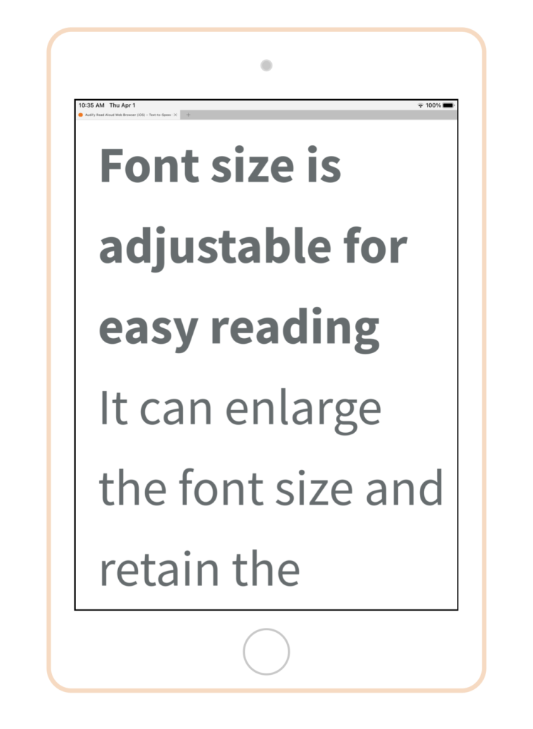font-tw | Audify read aloud web browser